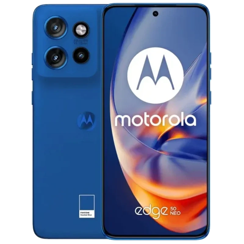 Motorola Moto Edge 50 Neo - Pantalla OLED de 6,36'' - 256 GB ROM - Azul