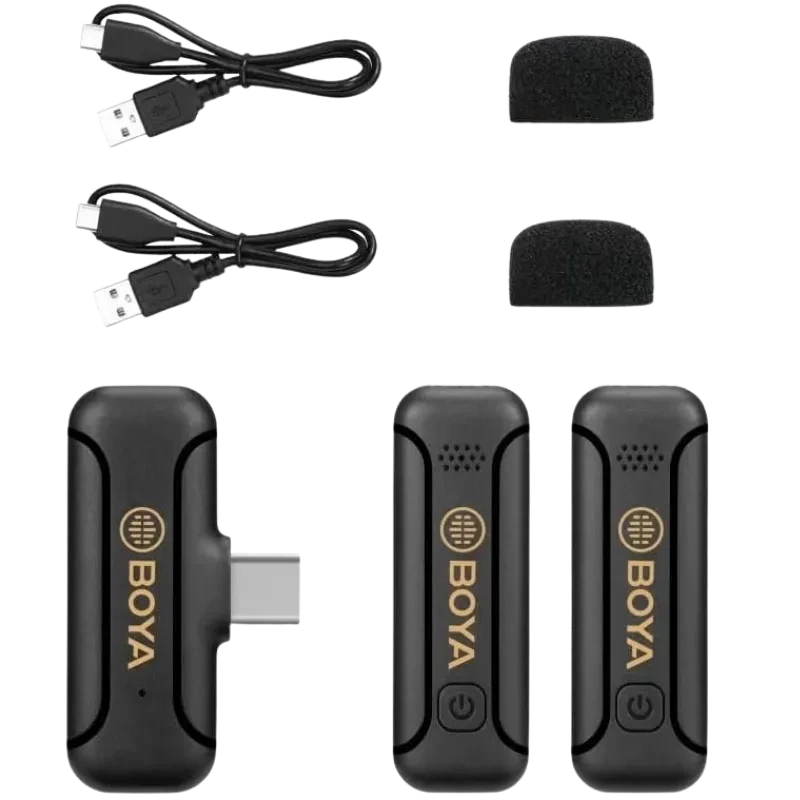 BOYA BY-WM3T2-U2 USB-C - Double microphone sans fil 2,4 GHz