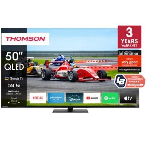 Thomson 50QG7C14 50 polegadas 4K Ultra HD QLED Pro Smart TV Preto