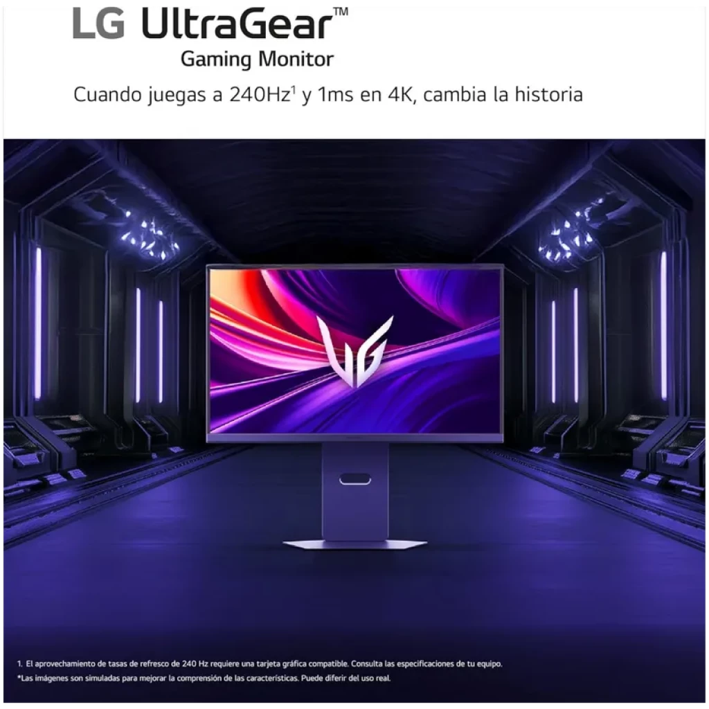 LG UltraGear 27G850A-B 27 pouces 4K 240 Hz double mode 480 Hz